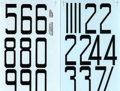 1/350 WWII US Aircraft Carrier Number Decals, 32,72